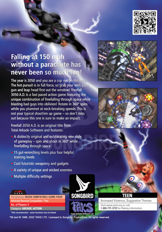 Freefall 3050 AD Signature Edition NUON – Songbird Productions